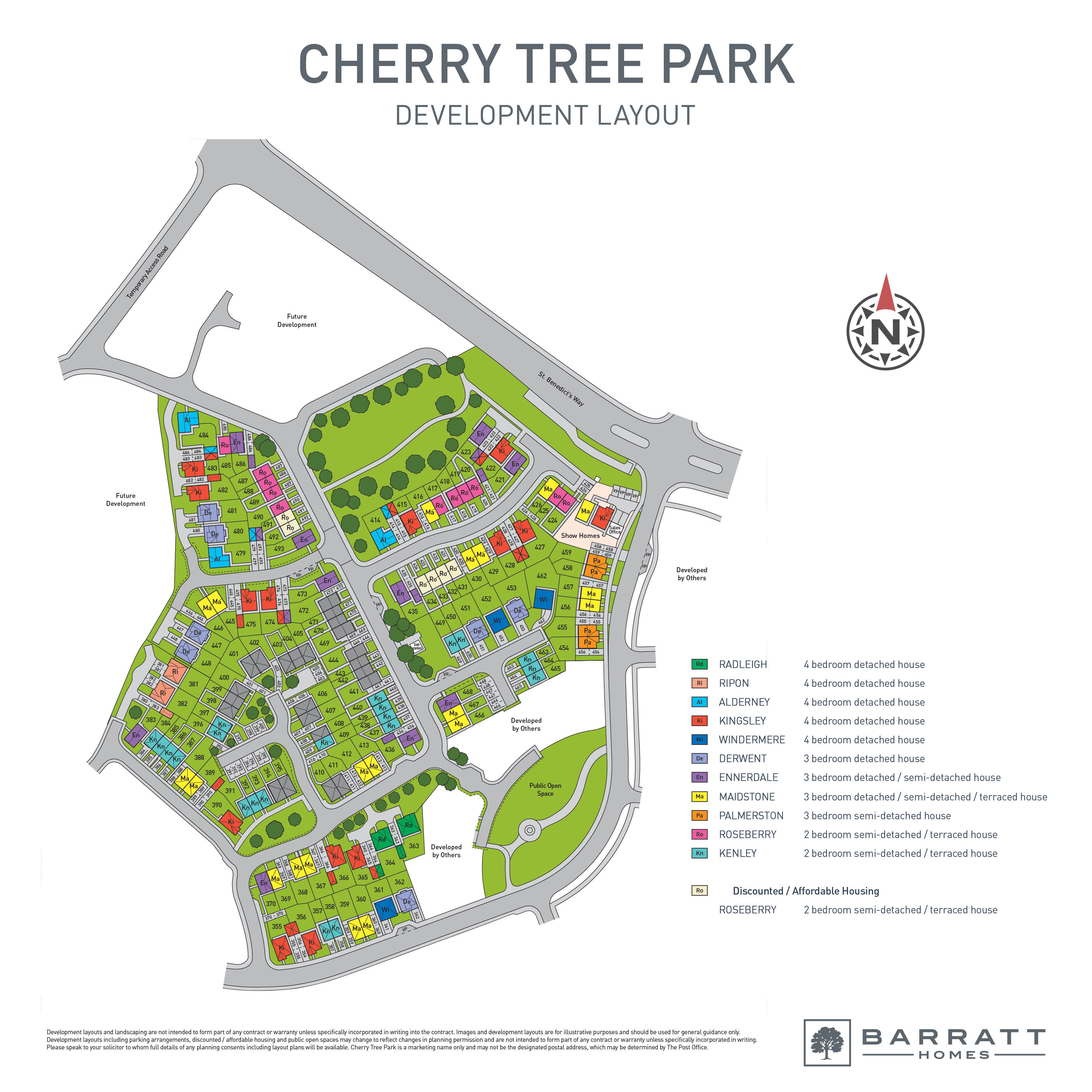 Cherry Tree Park in Hendon, Houses by Barratt Homes