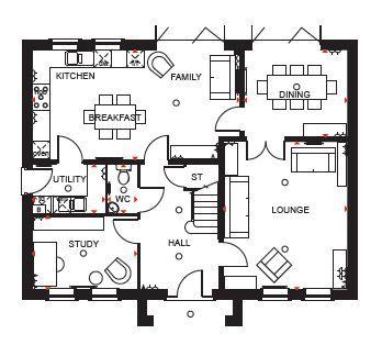 House of 5 Bedrooms, DWH at Overstone Gate in Earls Barton by David ...