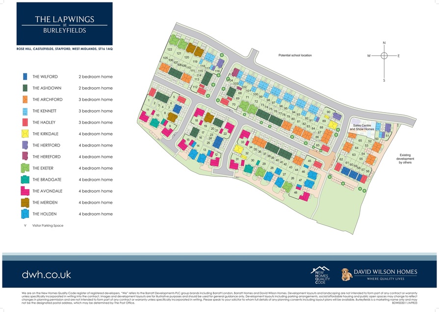 David Wilson Homes | New Builds in The Lapwings at Burleyfields | WhatHouse
