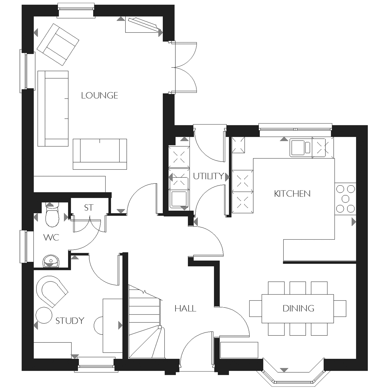 House of 4 Bedrooms, Woodland Heath in Rackheath by David Wilson Homes ...