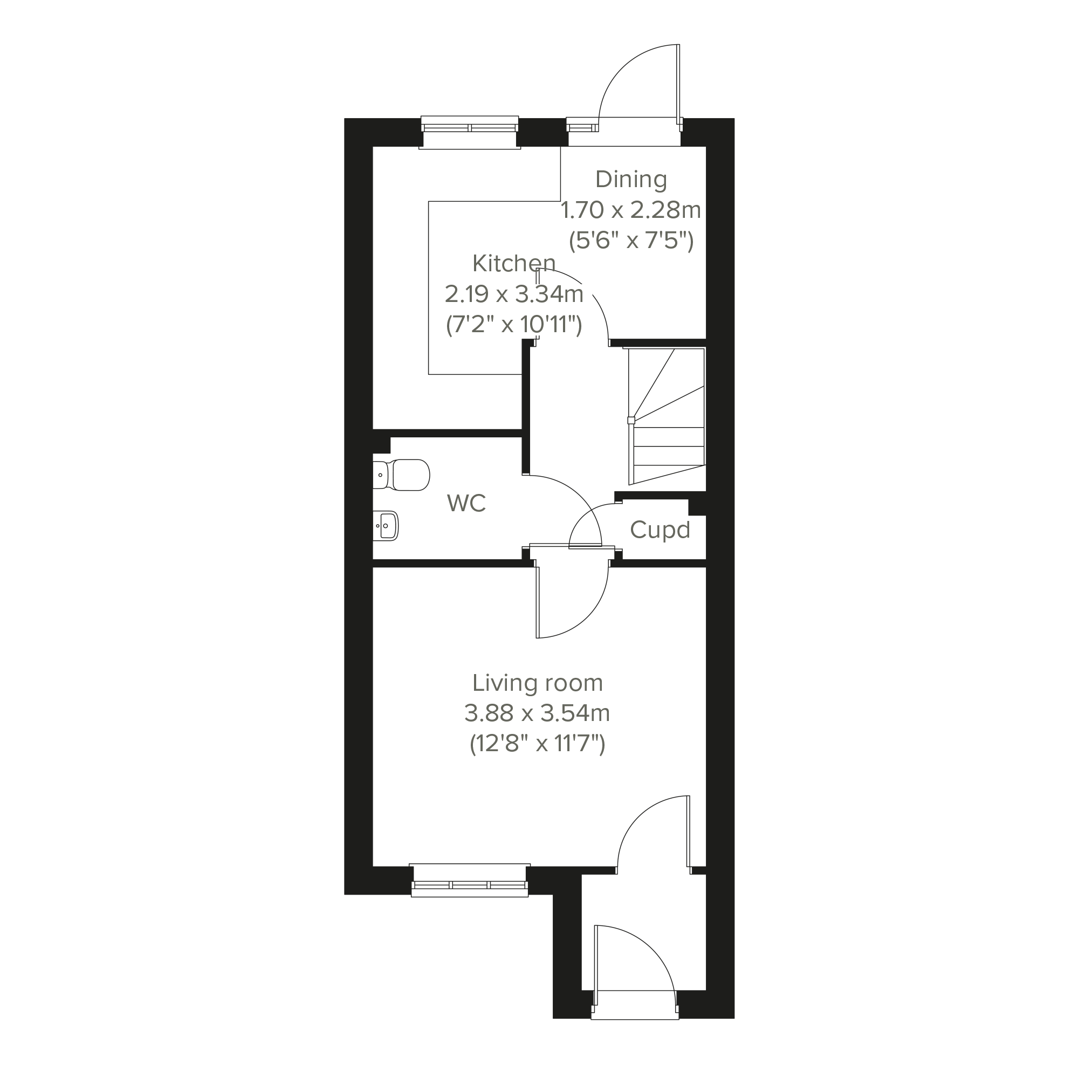 3 Bedroom Property, Fallow Park in Wallsend by Persimmon Homes (474)