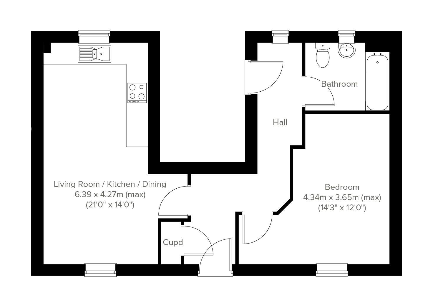 1 Bedroom Home in The Furlongs @ Towcester Grange by Persimmon Homes (15)